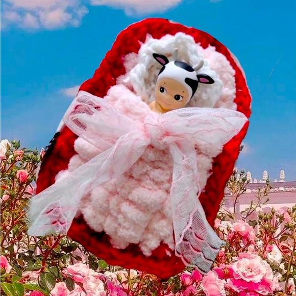 Bags | Custom Sonny Angels Crochet Carrier | Poshmark